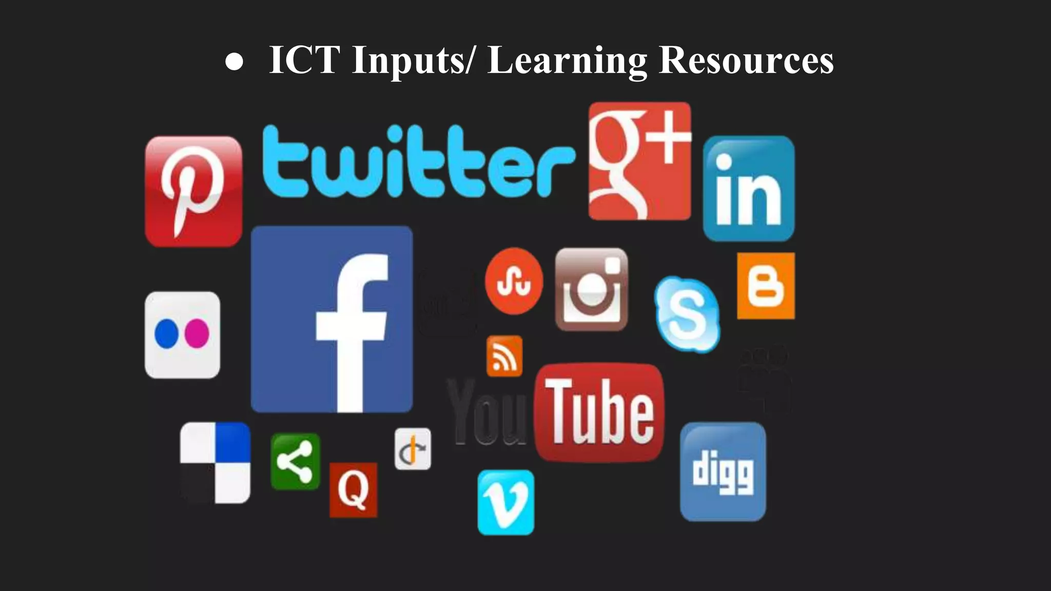 ICT inputs as learning resources | PPTX