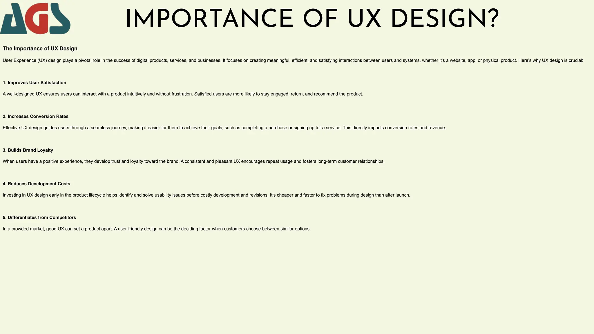7 Reasons Why UX Design is Essential for Your Business' Success | PPT