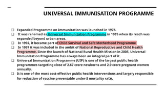 Universal Immunisation program By Dr Sudipta | PPTX
