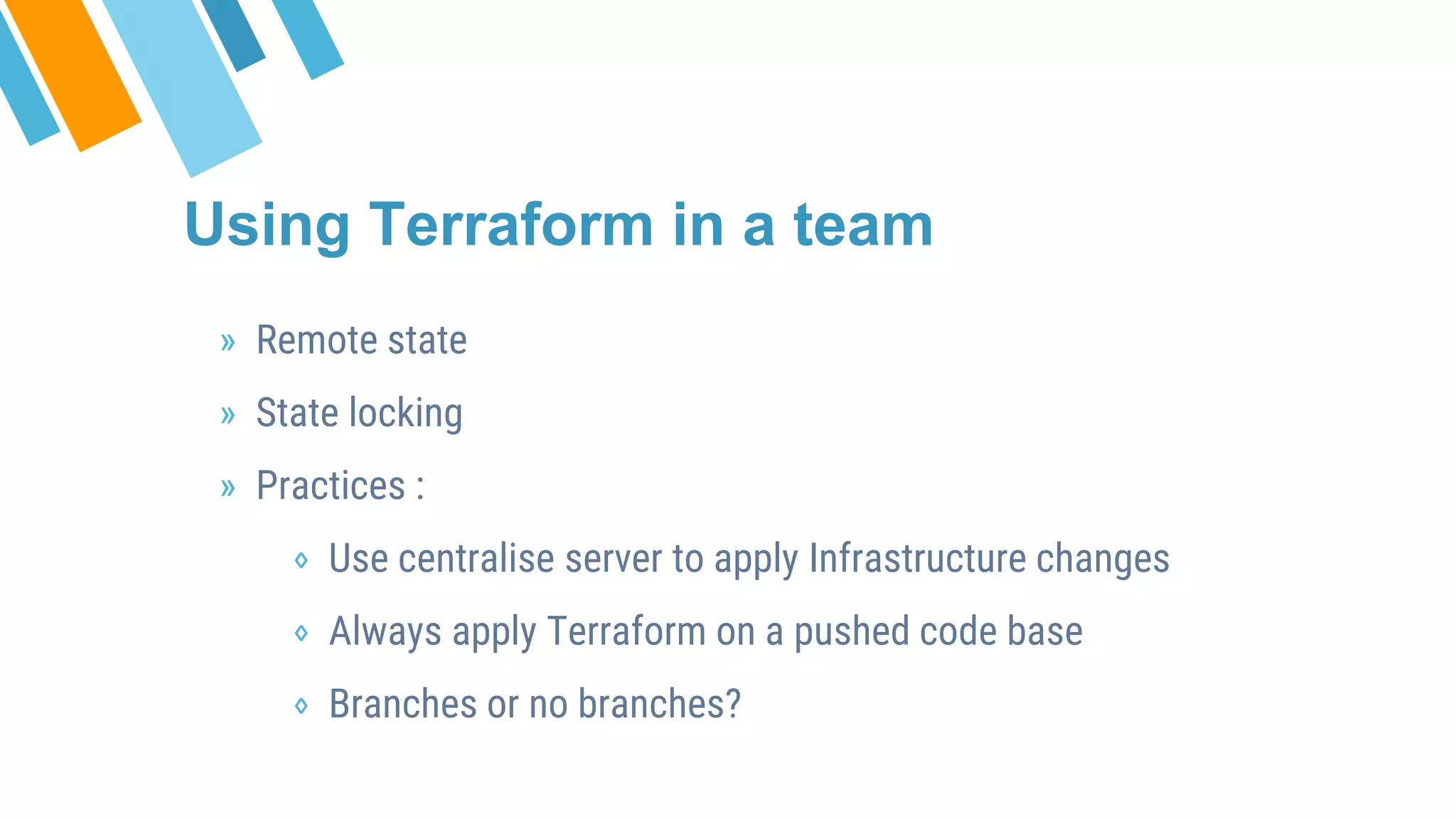 Immutable infrastructure with Terraform | PPT