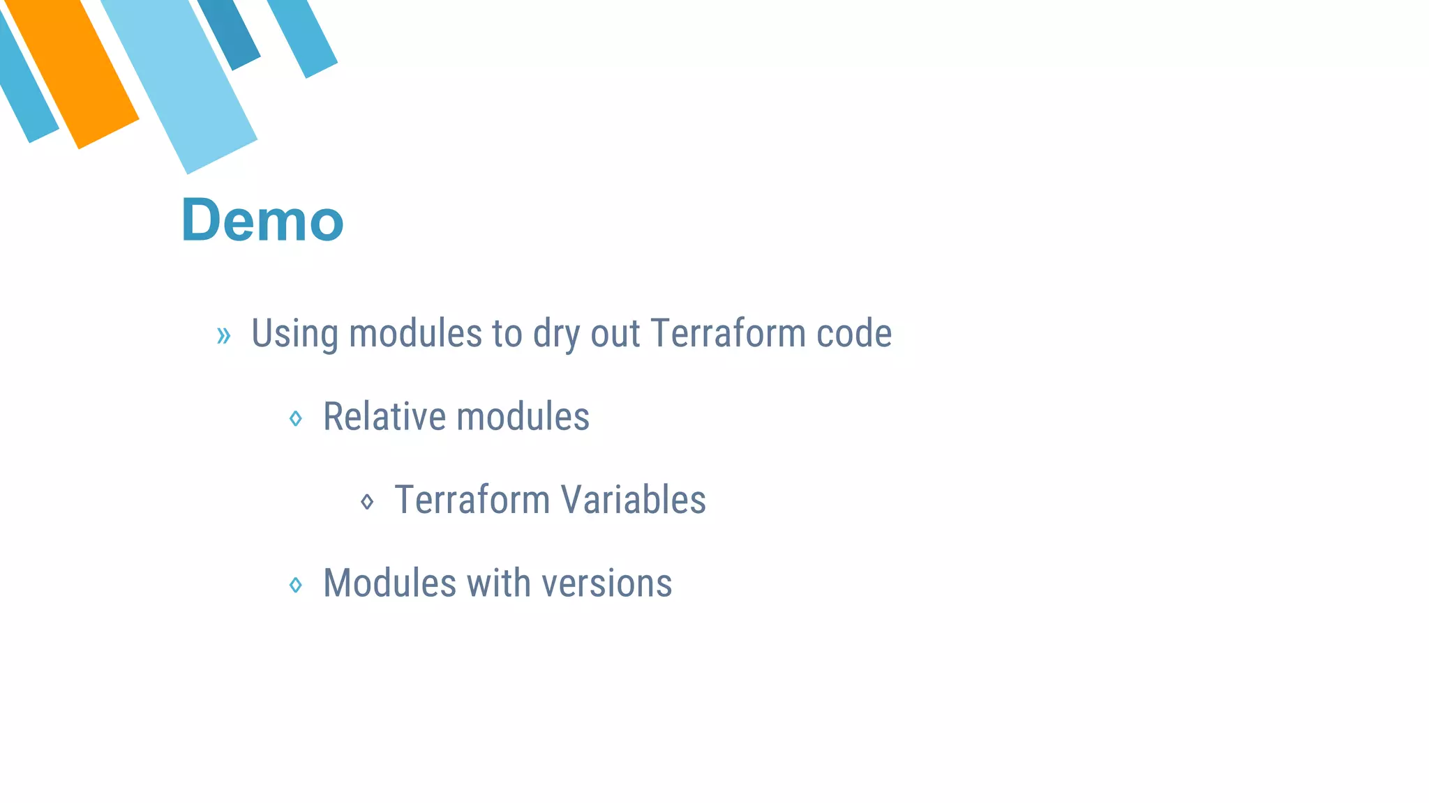 Immutable infrastructure with Terraform | PPT
