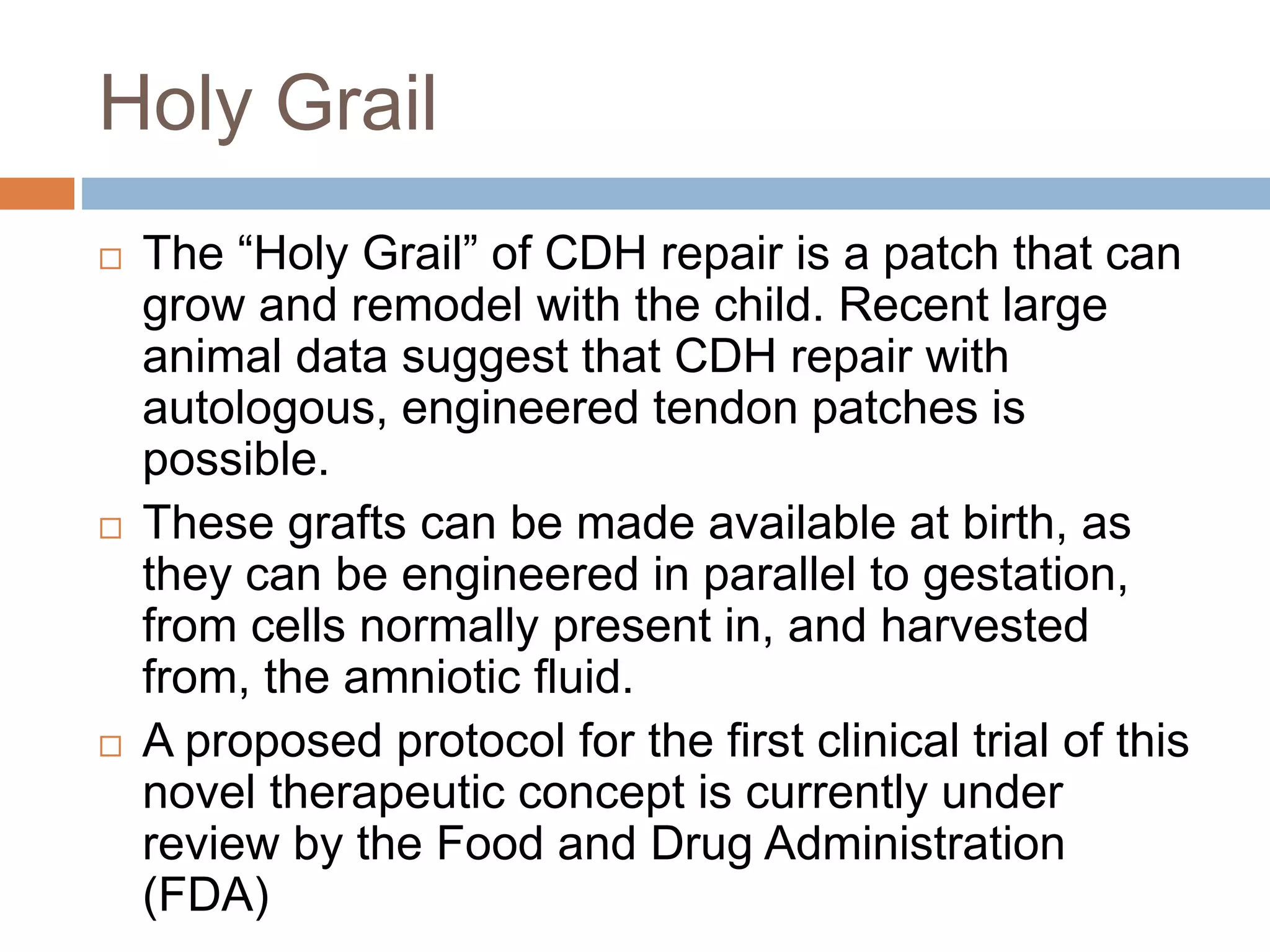 improving the out come of diaphragmatic hernia | PPTX