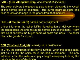 INCOTERMS freight and Transportation Management | PPT