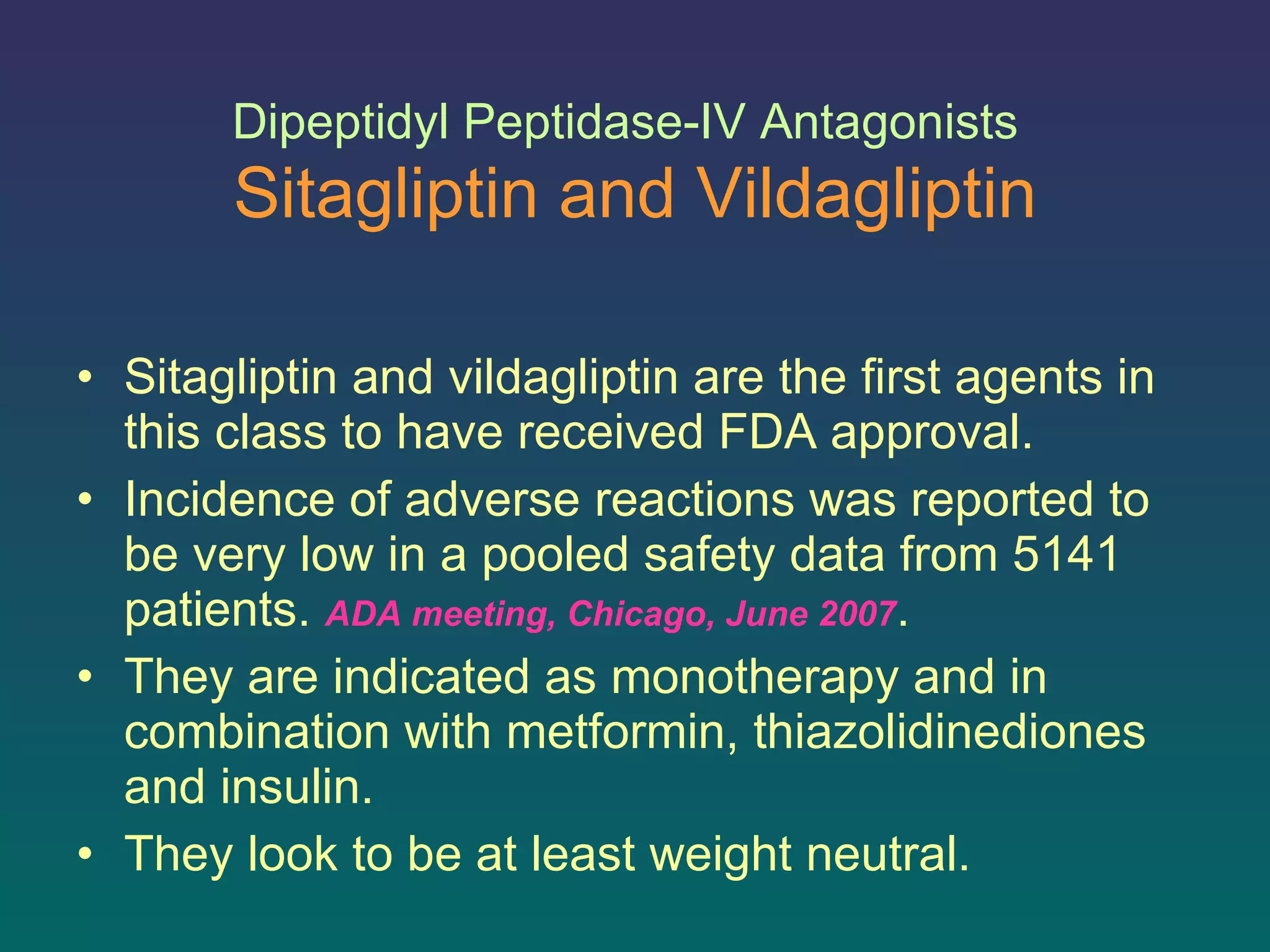 Incretin based therapy of type 2 diabetes mellitus 1 | PPT