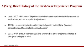 Innovating the FYE Proposal: Moving Beyond “Library Week” | PDF | College Education | Education