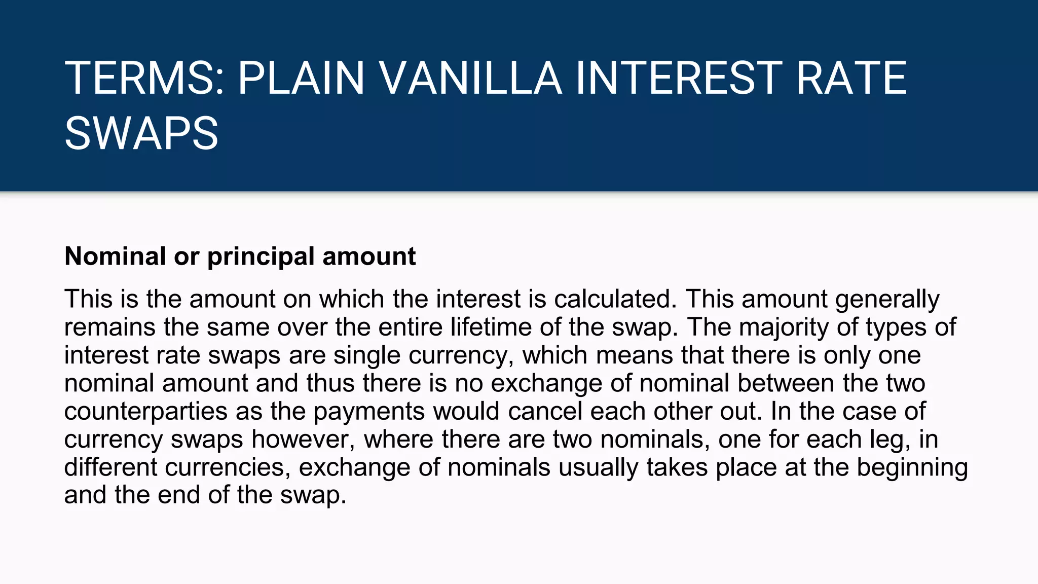 Interest rate swaps | PPTX