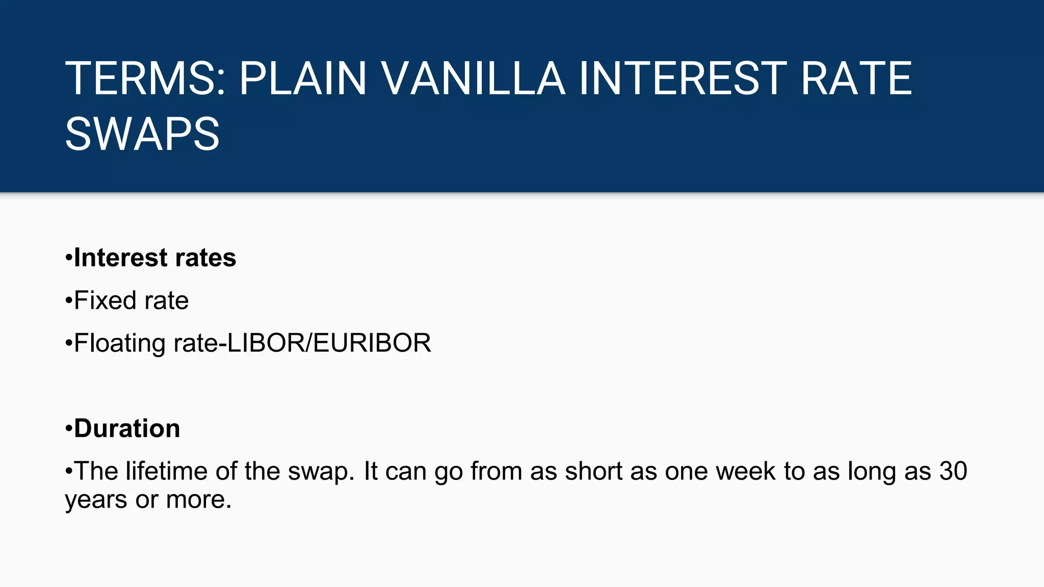 Interest rate swaps | PPTX