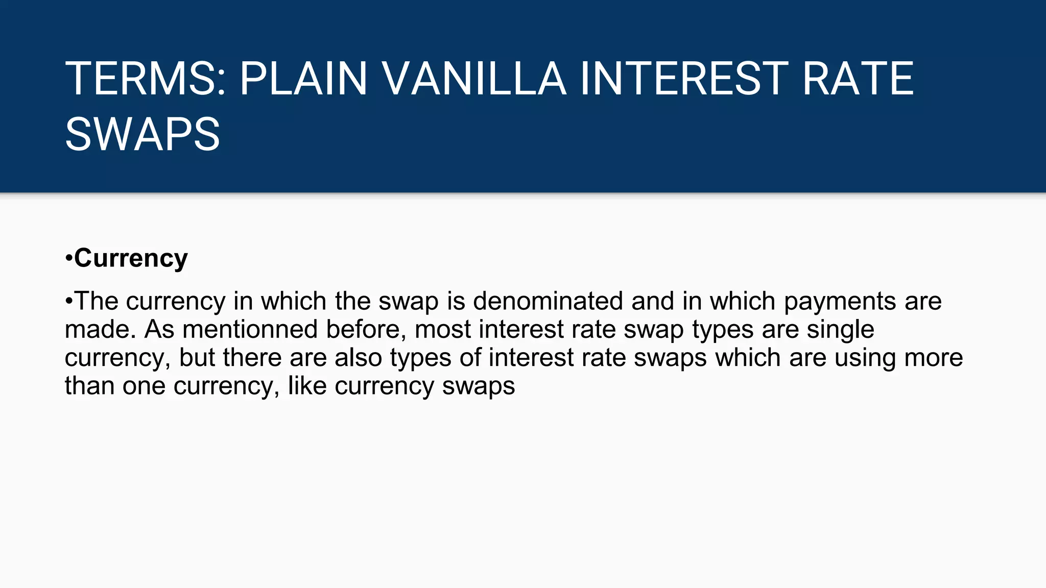 Interest rate swaps | PPTX