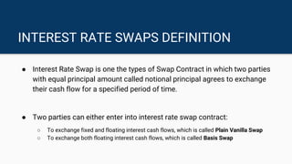 Interest rate swaps | PPTX