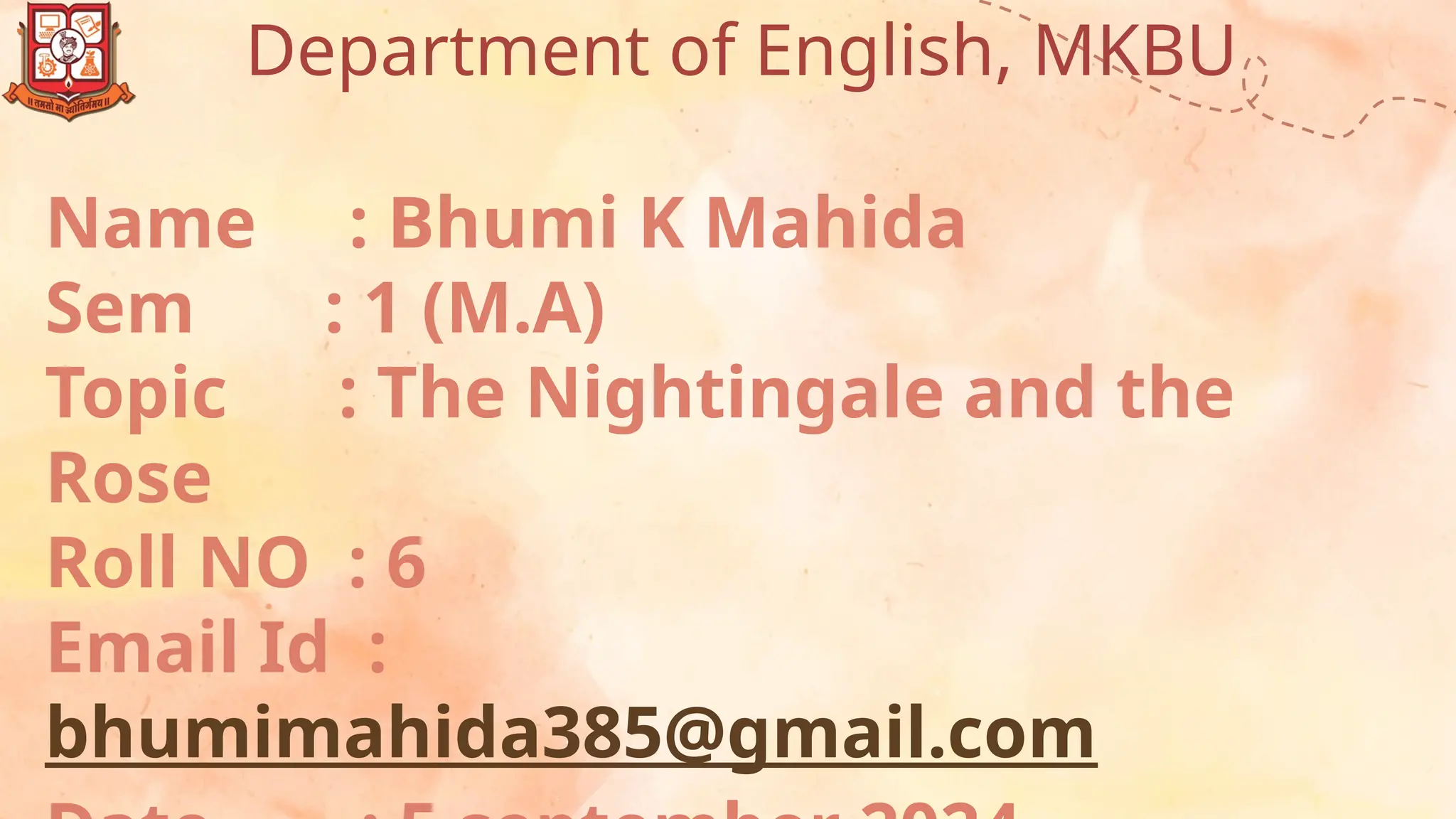 The Nightingale and the Rose by Oscar Wilde | PPTX