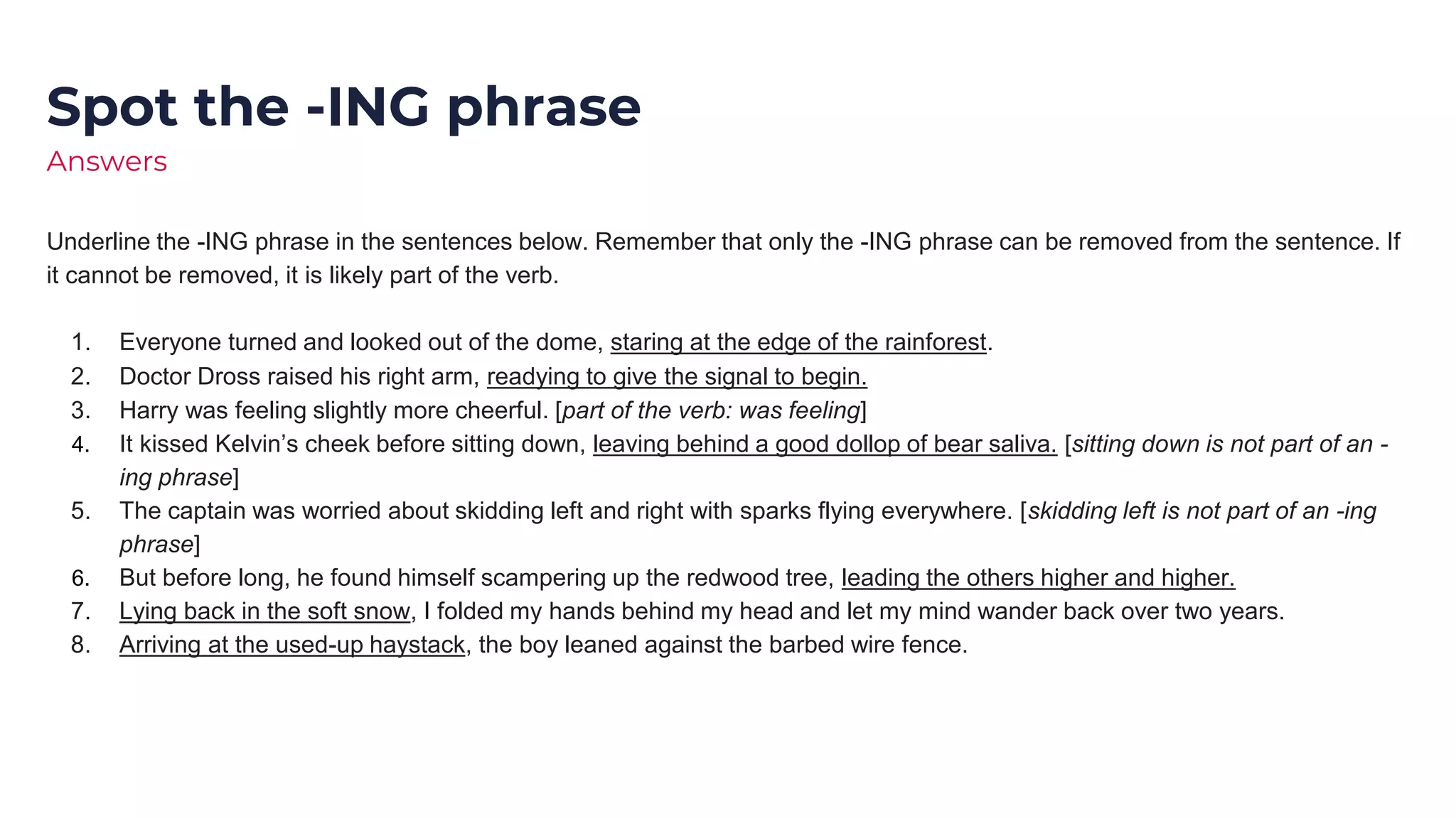Introduction to participles | PPTX