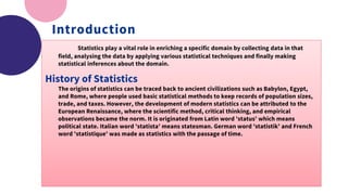 Introduction to Statistics information.pptx | Geography | Science