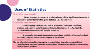 Introduction to Statistics information.pptx | Geography | Science