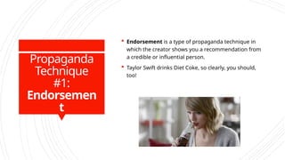 Unit Introduction to Propaganda with Examples | PPTX
