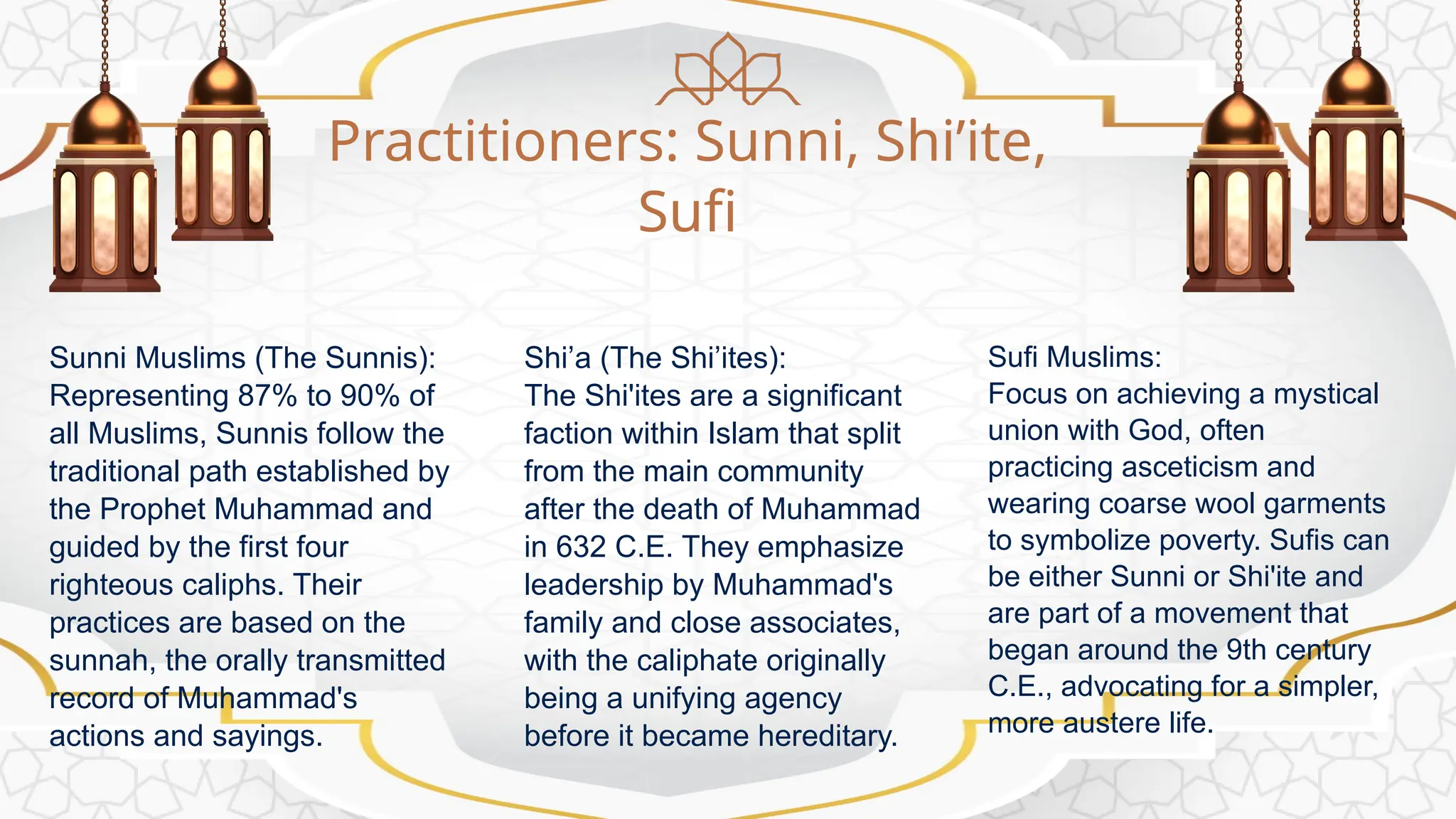 Introduction to World Religion - Islamic Religion | PPTX