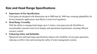 Spillway crest gate presentation topic irrigation | PPT | Free Download