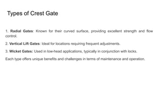 Spillway crest gate irrigation subject topic | PPT