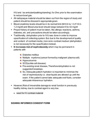 IVU- Intravenous urography | DOCX