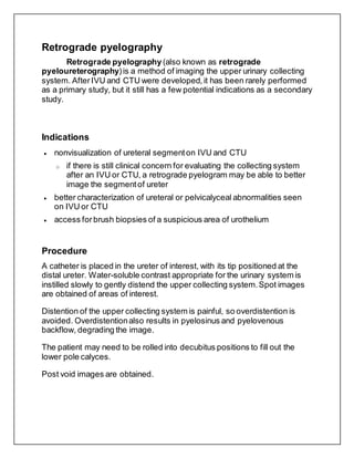 IVU- Intravenous urography | DOCX