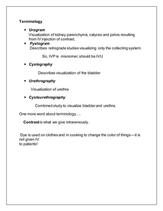 IVU- Intravenous urography | DOCX