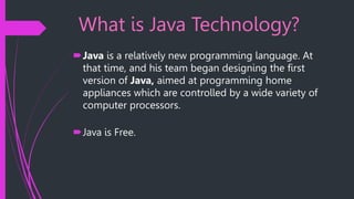 JAVA.1st lesson.pptx | Programming Languages | Computing