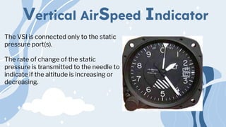 Pitot Static + Gyroscopic instruments | PPTX