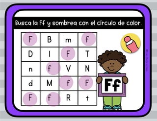 PRACTICA LA LETRA Ff Nivel Elemental Kinder | PPT