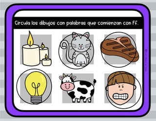 PRACTICA LA LETRA Ff Nivel Elemental Kinder | PPT