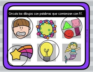 PRACTICA LA LETRA Ff Nivel Elemental Kinder | PPT