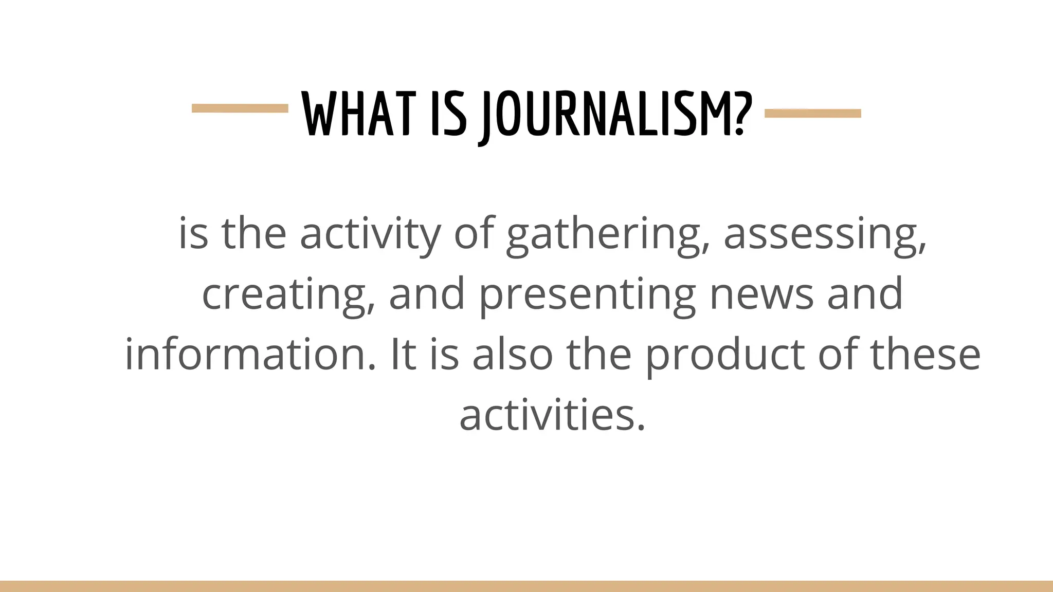 INTRODUCTION TO JOURNALISM AND NEWS WRITING | PPTX