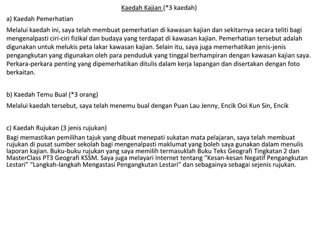 Kerja Lapangan T2 2022 | PPTX