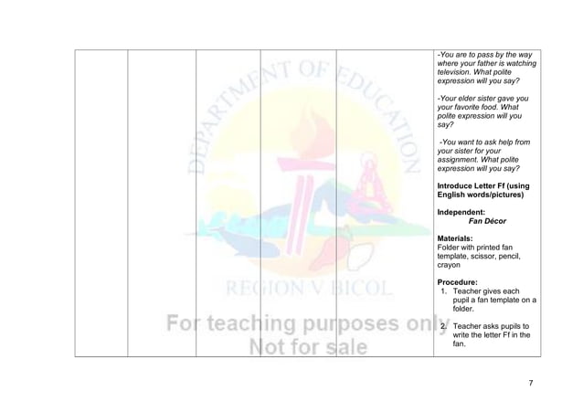 Copy of Kindergarten Daily Lesson Plan Week 12.pdf | Daycare and Pre ...