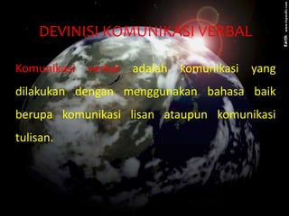 Copy of komunikasi verbal | PPTX
