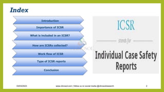 Reporting of ICSR (individual case safety report) | PPTX ...