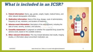 Reporting of ICSR (individual case safety report) | PPTX ...