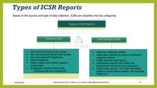 Reporting of ICSR (individual case safety report) | PPTX