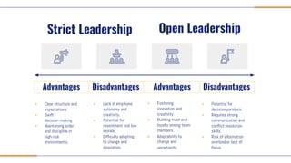 Strict Leadership vs Open Leadership in an organization | PDF