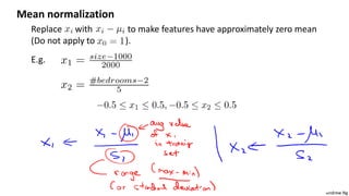 Machine Learning lecture3(linear regression) | PPTX