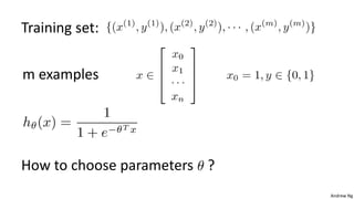 Machine Learning lecture4(logistic regression) | PPT