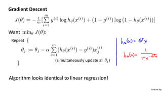Machine Learning lecture4(logistic regression) | PPT