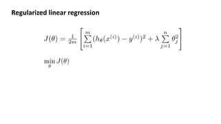 Machine Learning lecture6(regularization) | PPTX