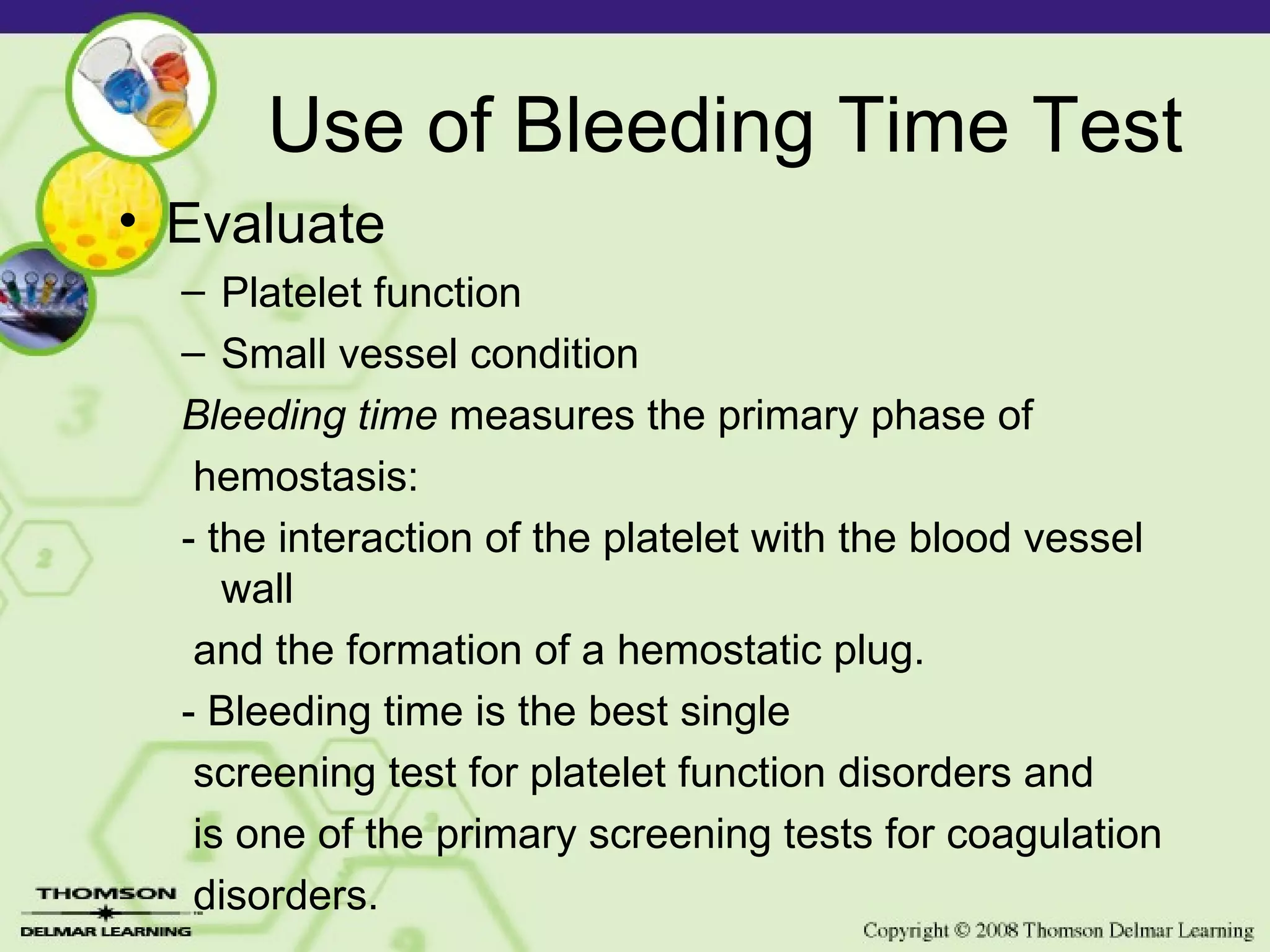 Copy Of Lesson (3) 3 Laboratory Bleedingtime | PPT