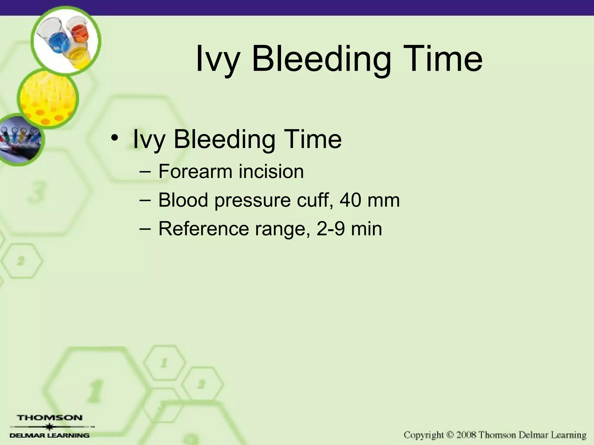 Copy Of Lesson (3) 3 Laboratory Bleedingtime | PPT