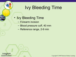 Copy Of Lesson (3) 3 Laboratory Bleedingtime | PPT | Blood Disorders ...