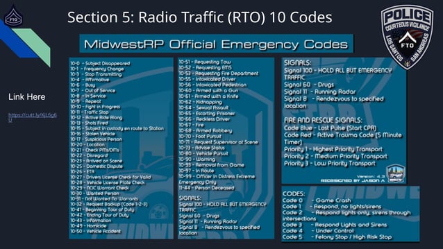 LSPD FTO Classroom Training Guide for FiveM | PPTX