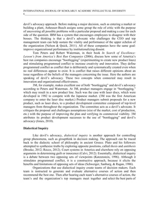Dr. Fred C. Lunenburg, lunenburg, Devil's Advocacy & Dialectical ...