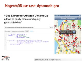 Introducing MagnetoDB, a key-value storage sevice for OpenStack | PDF
