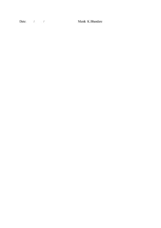 Copy of manik bhandare update resume | DOCX