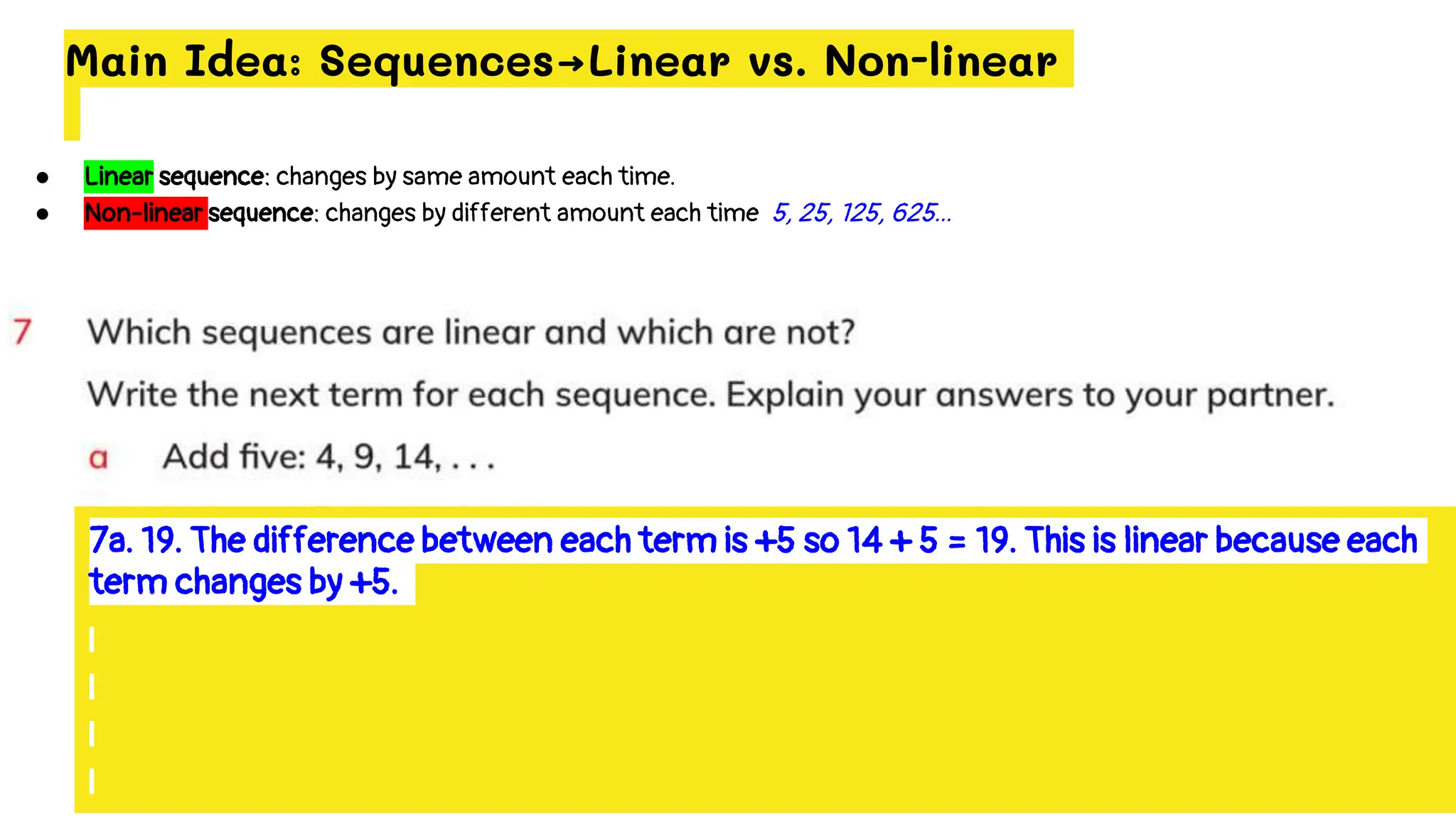 Copy of Math 3.1.1 Linear and Non-Linear Sequences.pptx