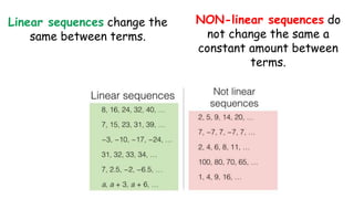 Copy of Math 3.1.1 Linear and Non-Linear Sequences.pptx